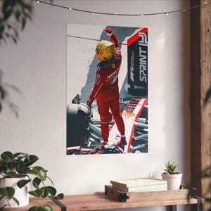 Lewis Hamilton Poster/ Ferrari Poster - Etsy