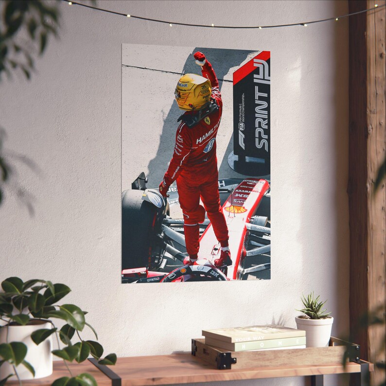 Lewis Hamilton Poster/ Ferrari Poster - Etsy