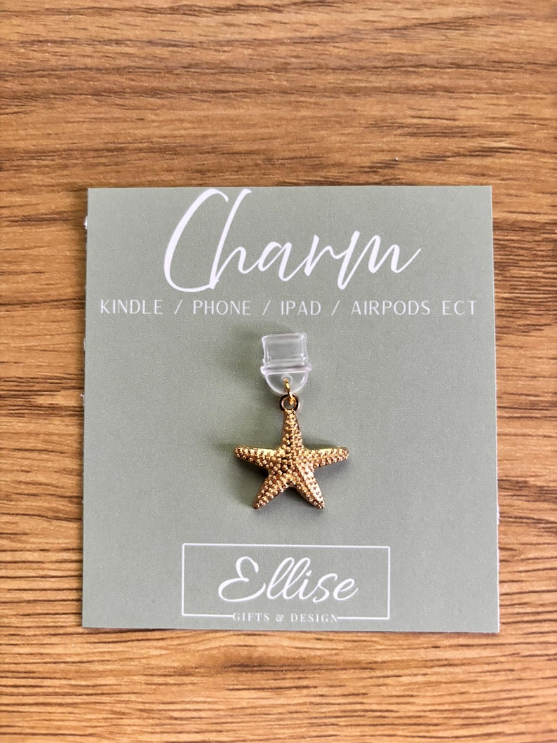 Starfish Kindle Charm | E-reader, Iphone, Phone, Ipad, Airpods ...