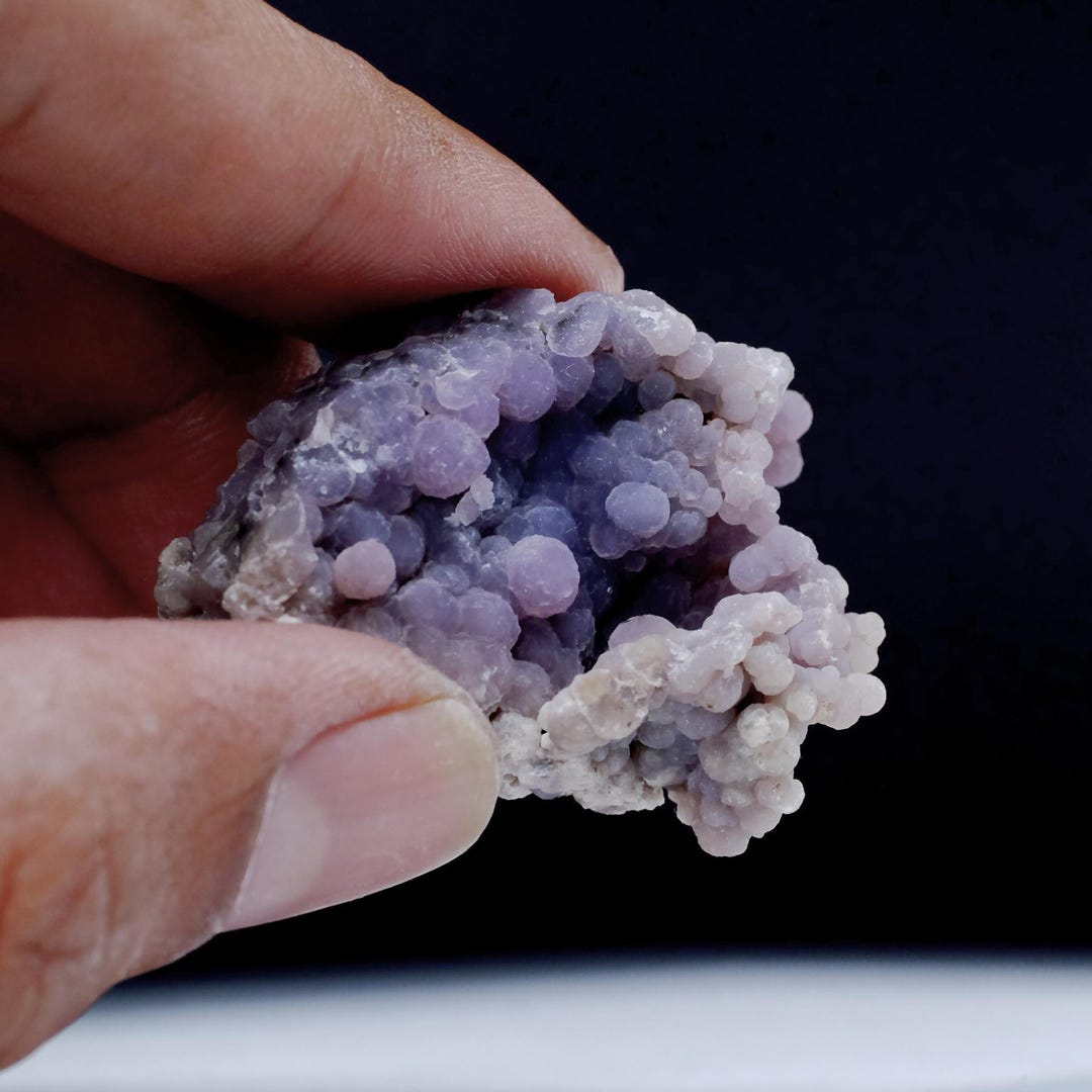 Grape Agate Cluster – Rare Botryoidal Chalcedony Crystal Raw Crystal ...
