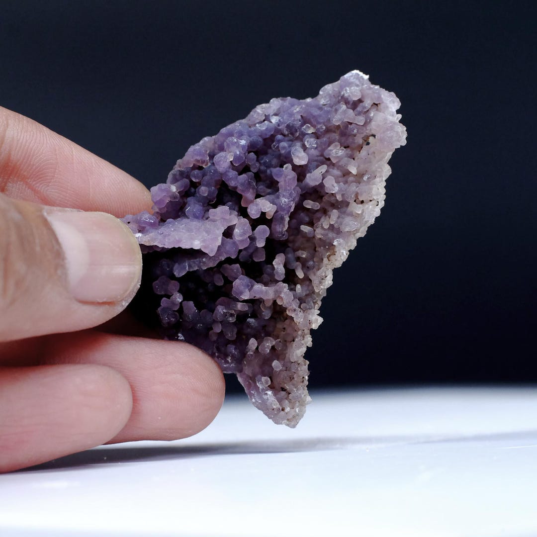 Grape Agate Specimen – Rare Botryoidal Chalcedony Crystal Raw Crystal ...