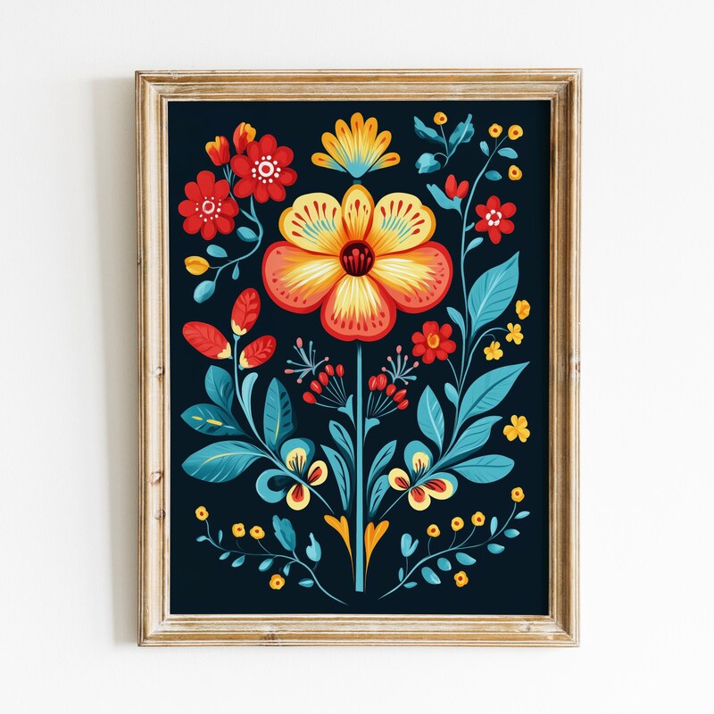 Rosemaling Wall Art - Etsy