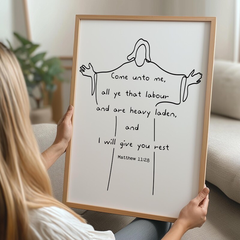 Matthew 11 28 - Etsy