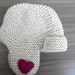 Winter Accessories Heart Knit Hat Valentines Day Gift Pilot | Etsy