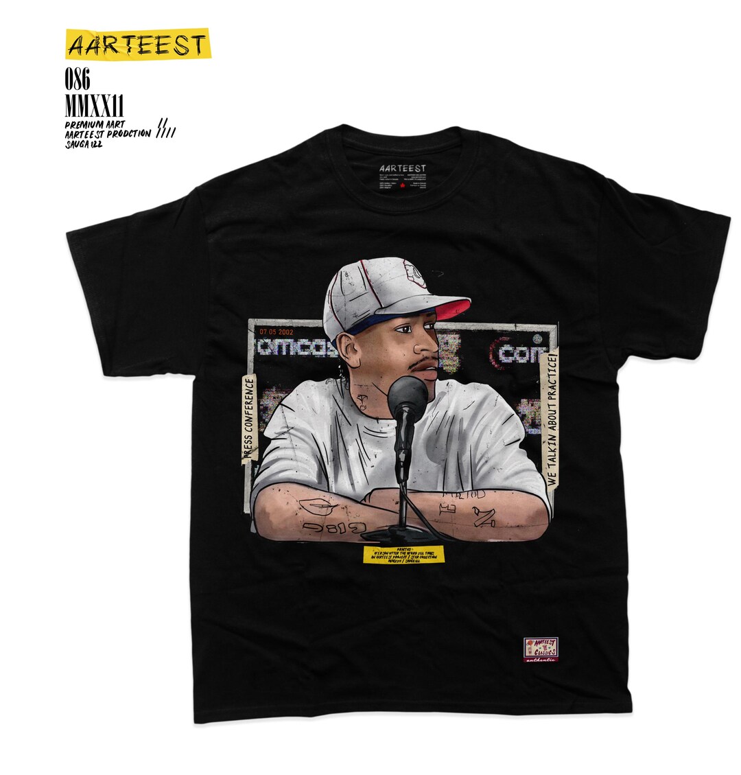 Allen Iverson Tee | A.I Practice Press Conference Legendary Meme Art ...