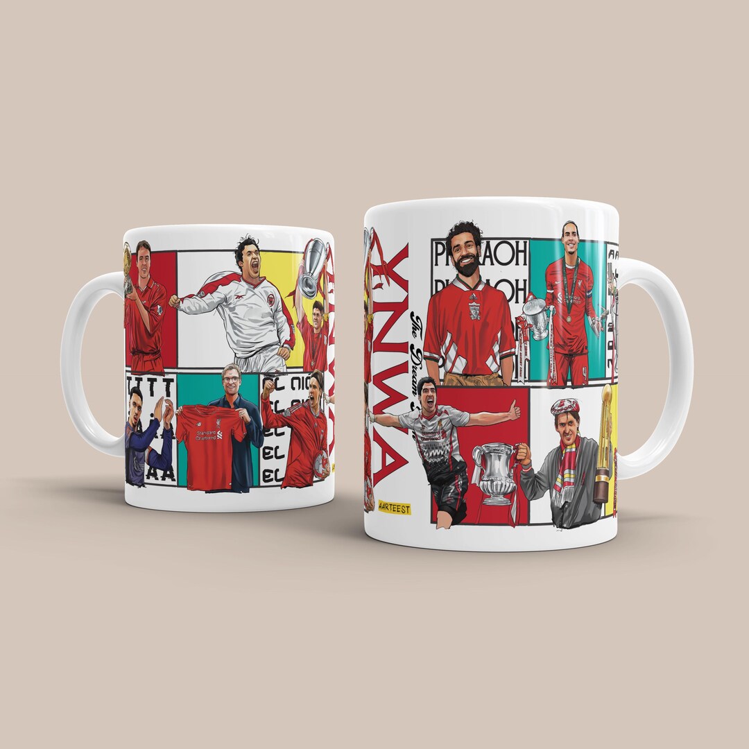 Liverpool FC LFC YNWA Dream Team Legends 3D Doodle Hand-drawn Football ...