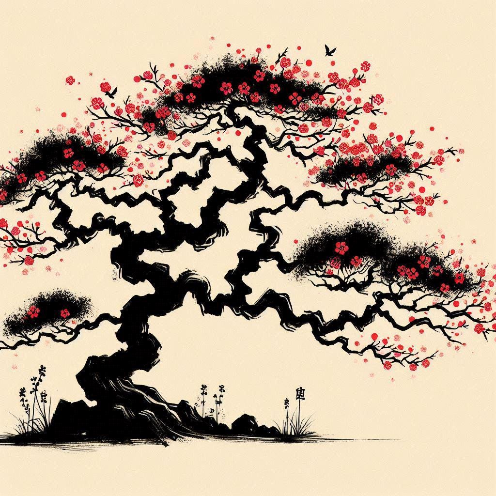 Japanese Tree Art Collection - Etsy