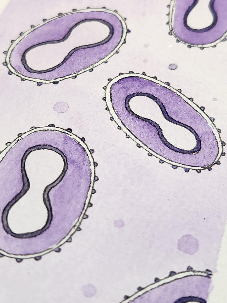 Variola (smallpox) Virus Watercolor Print - Framed - Etsy