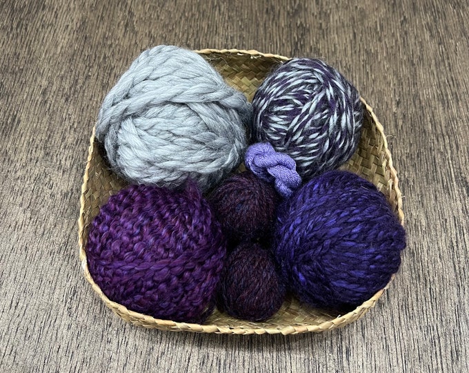 Weaving Yarn Bundle Assorted Mixed Fibres, Multi Blend Yarn Tapestry ...