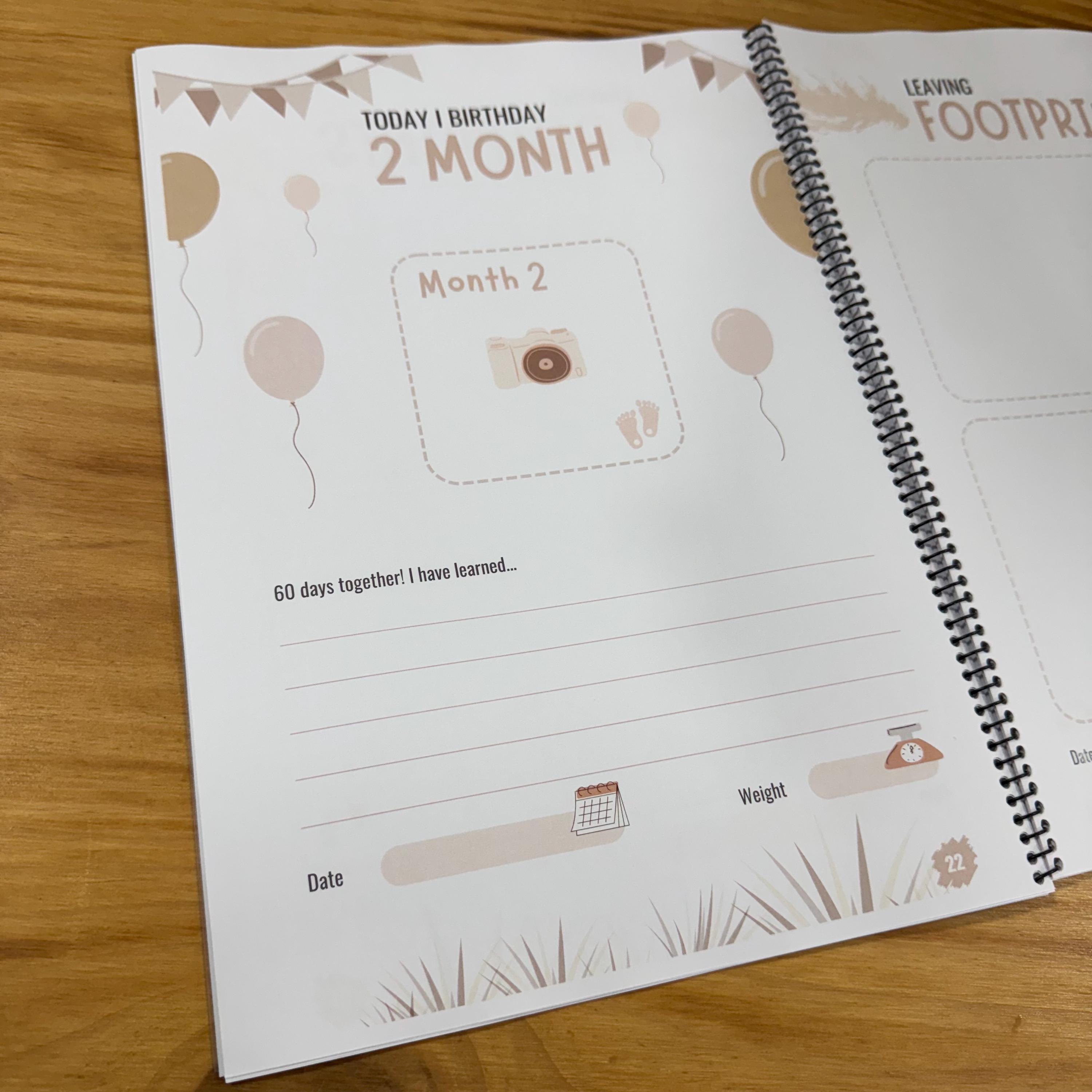 Cherish Every Moment: Printable Baby Memory Book 0-3 Years ...