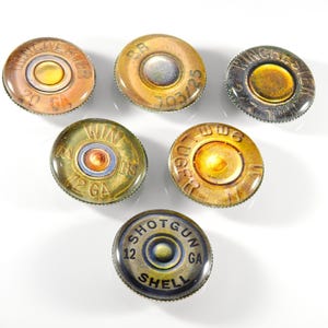 Bullet Shell Headstamp Magnet Set – Rustic Ammo-inspired Decor – Set of ...