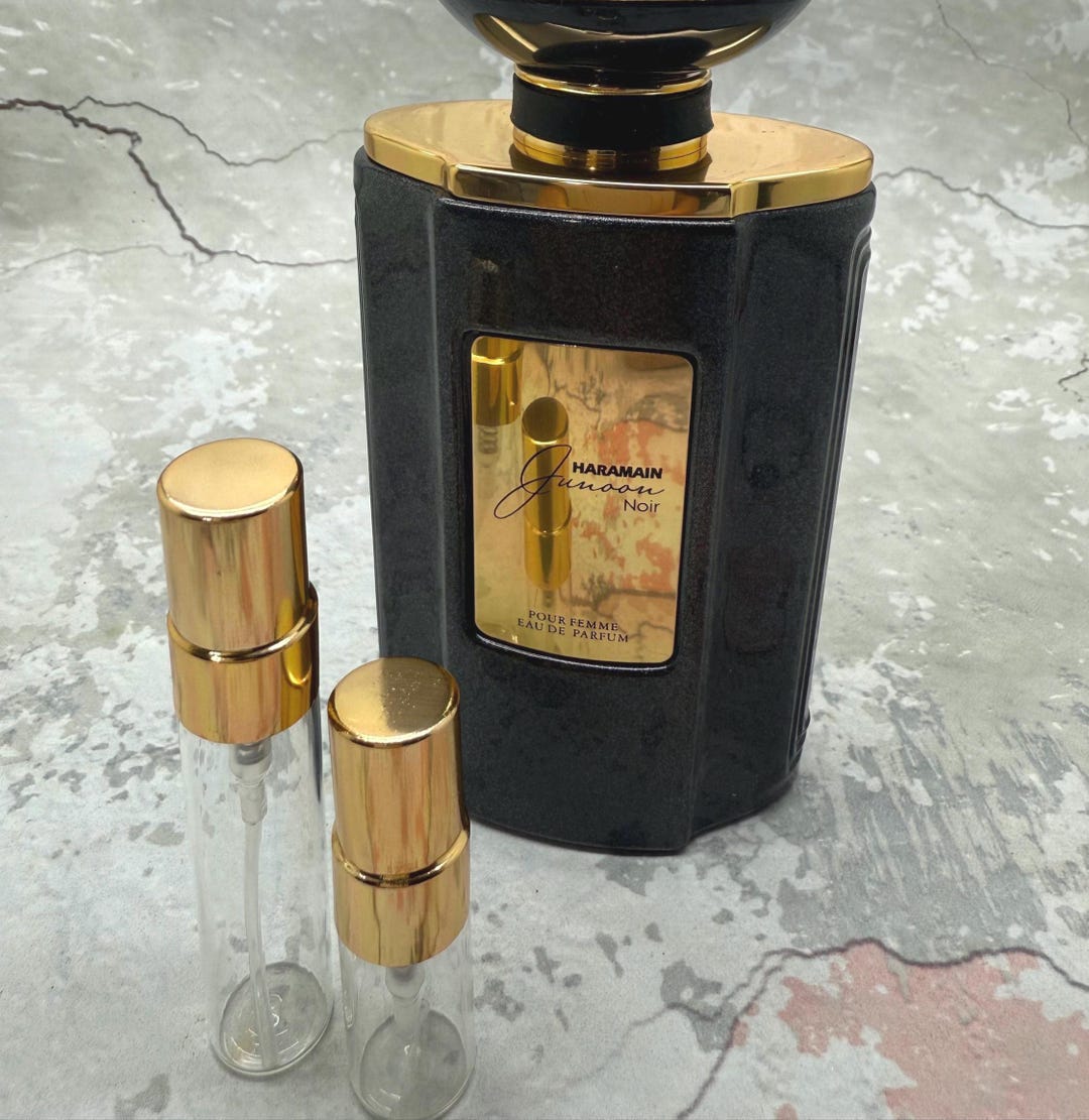 Junoon Noir Sample Al Haramain - Middle Eastern Perfume Samples- Arab ...