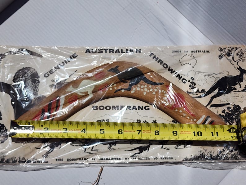Vintage Original Australian Aboriginal Boomerang.- Made in Australia - Etsy