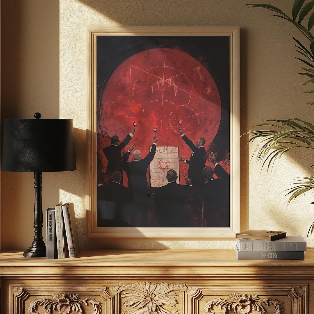 Ritual Ceremony Digital Art Print | Powerful Red Abstract Poster ...