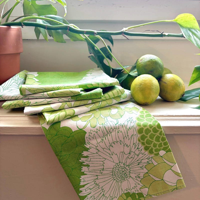 Chartreuse Napkins - Etsy