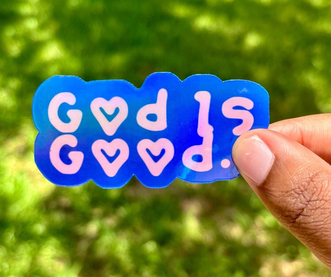 Christian "god is Good" Sticker - Etsy