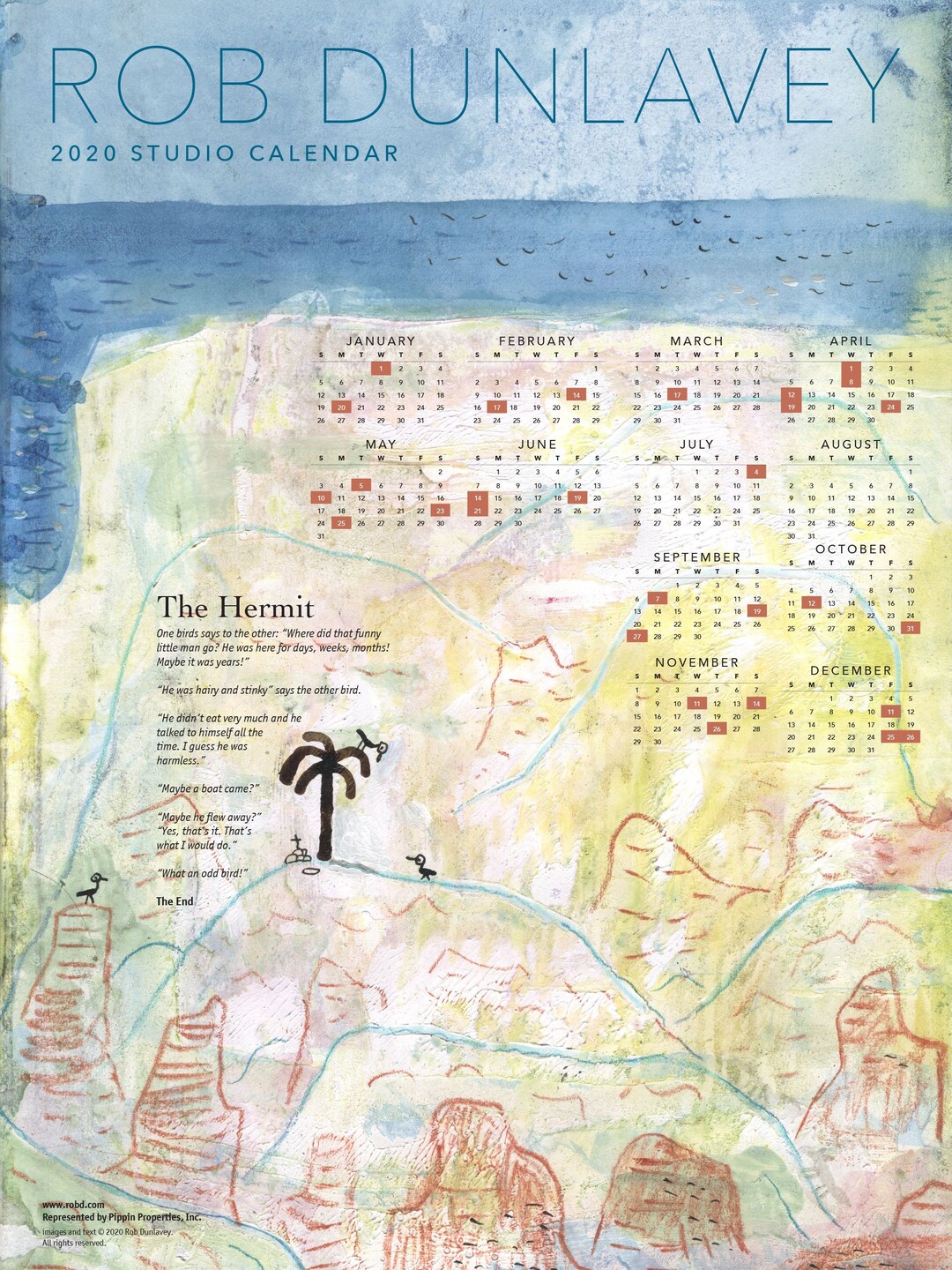 2020 Rob Dunlavey Calendar Poster - Etsy