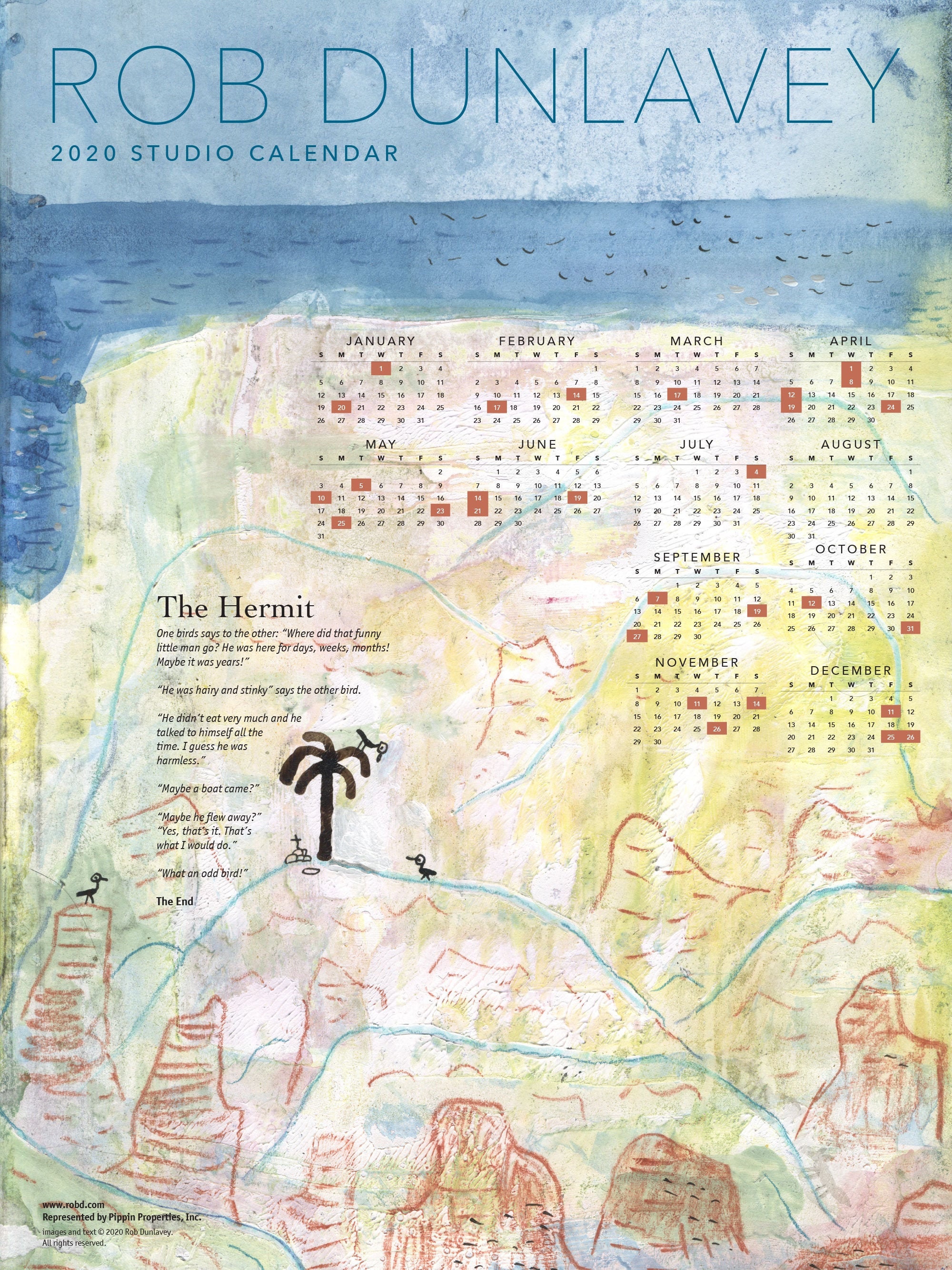 2020 Rob Dunlavey Calendar Poster - Etsy