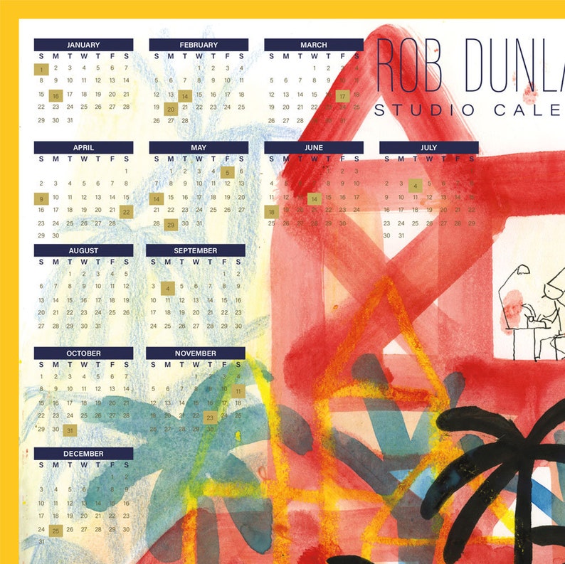 2023 Rob Dunlavey Calendar Poster - Etsy