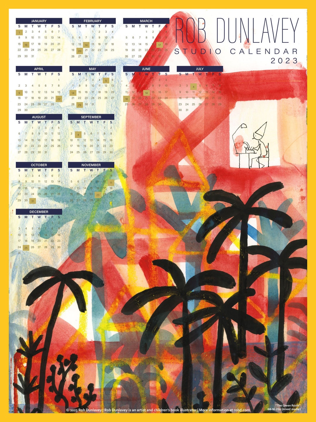 2023 Rob Dunlavey Calendar Poster - Etsy