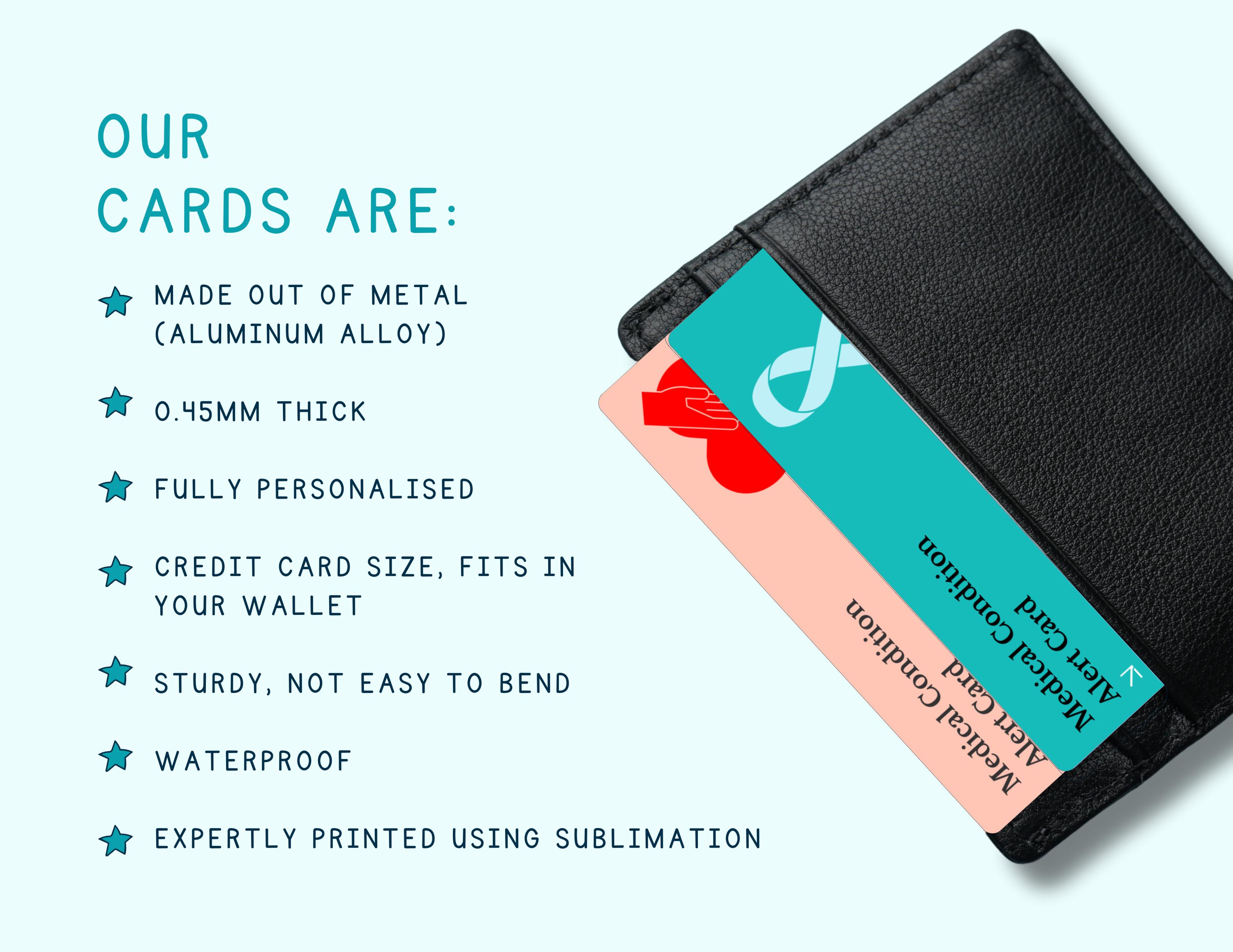 Bad Legs Medical Alert Card, Personalized Mobility Impairment ID ...