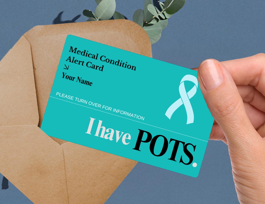 Personalized POTS Medical Alert Card: Emergency Contact ID - Etsy