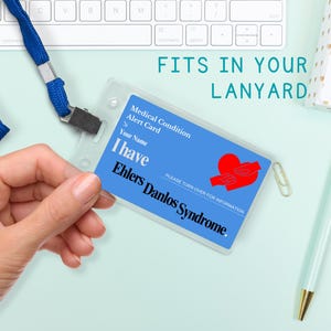 Ehlers Danlos Syndrome Medical Alert Card: EDS Awareness ID - Etsy