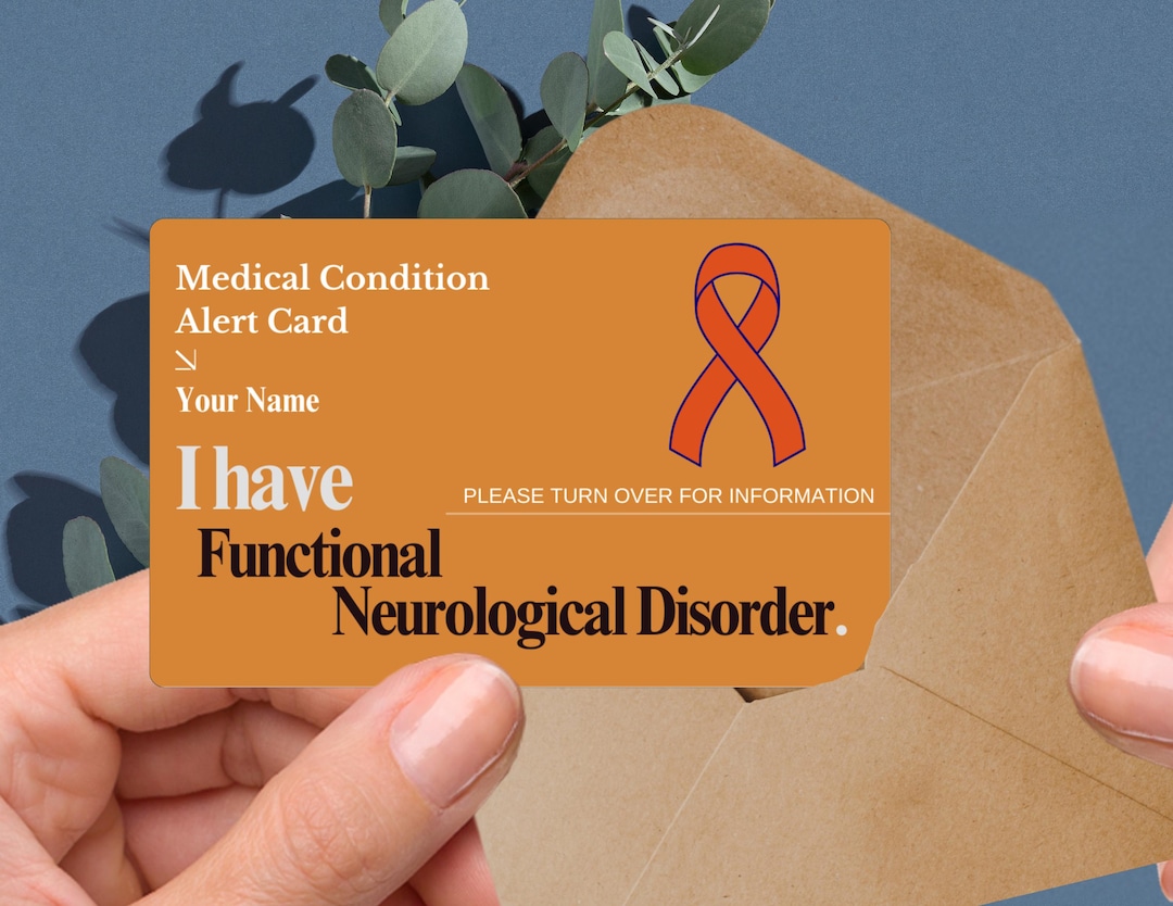 FND Medical Alert Card: Functional Neurological Disorder ID - Etsy