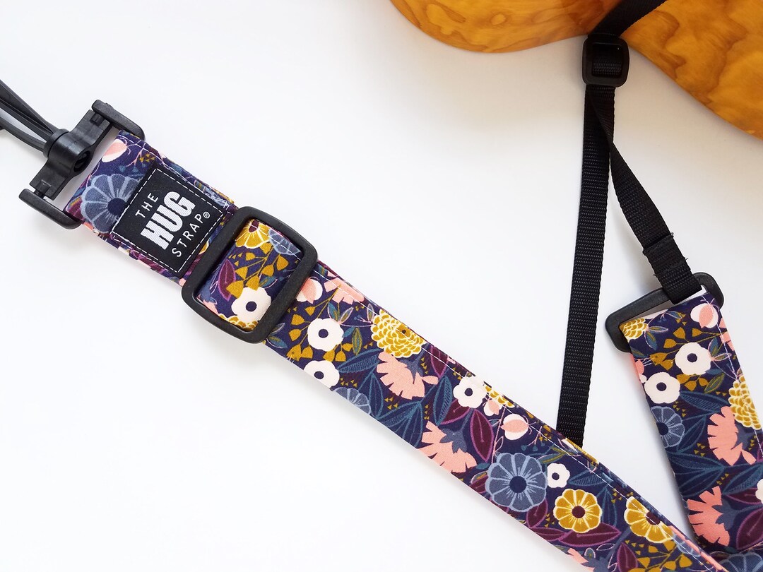 Ukulele Hug Strap Emilia Floral Purple Pink Yellow - Etsy