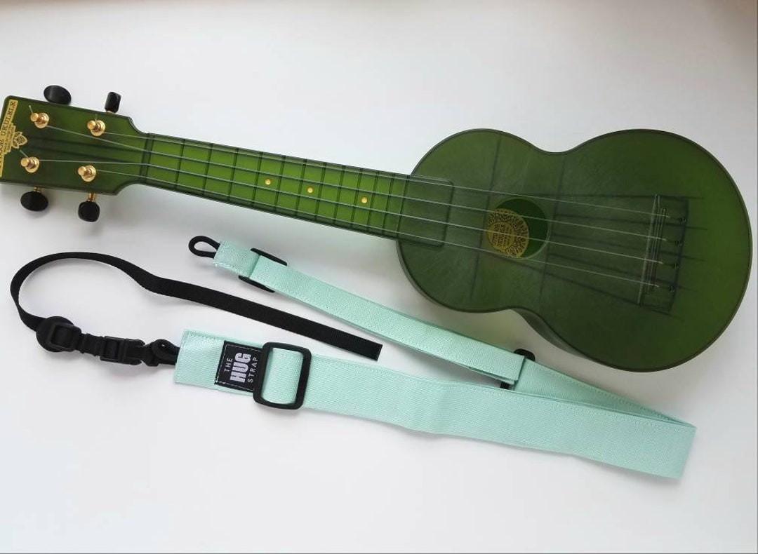 Ukulele Strap All in One Hug Strap Mint Green Canvas - Etsy