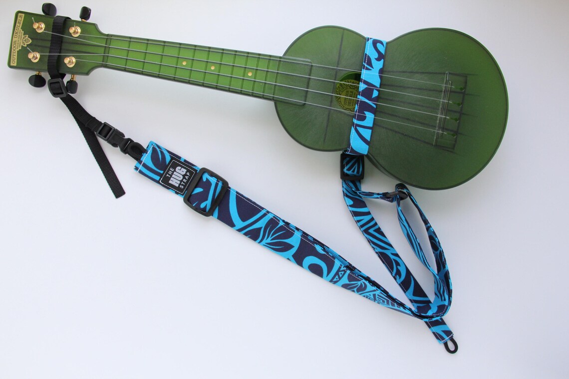 Ukulele Strap All in One Hug Strap Purple and Green Oilslick - Etsy
