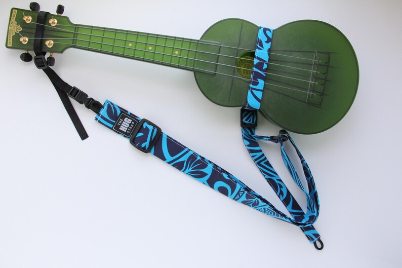 Ukulele Strap All in One Hug Strap Purple and Green Oilslick | Etsy