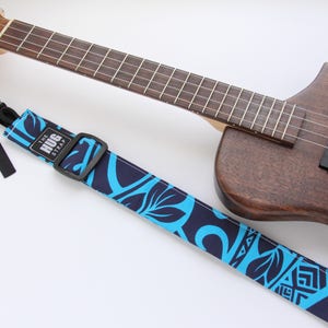 Ukulele Strap All in One Hug Strap Purple and Green Oilslick | Etsy
