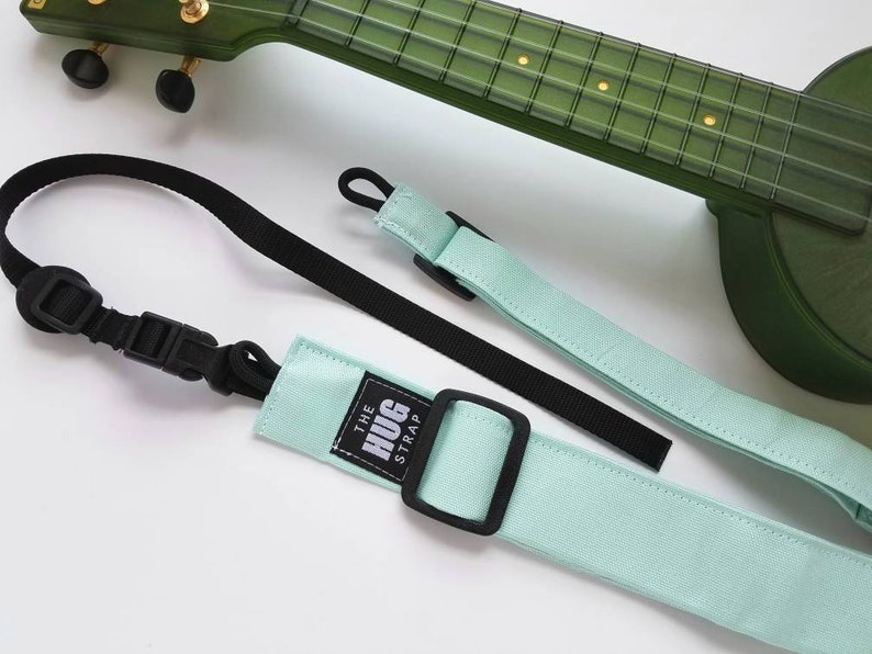Ukulele Strap All in One Hug Strap Mint Green Canvas - Etsy