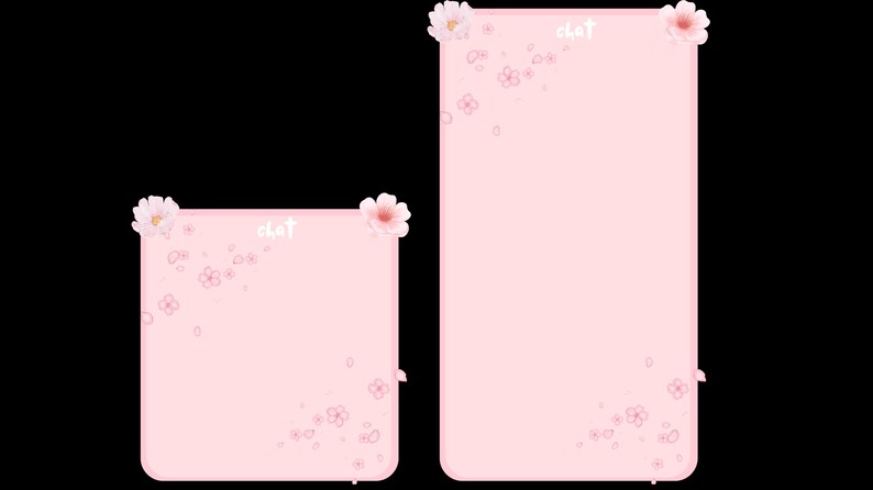 Pink Flower Animated Scenes, Overlays, Alerts, & Banners - Etsy