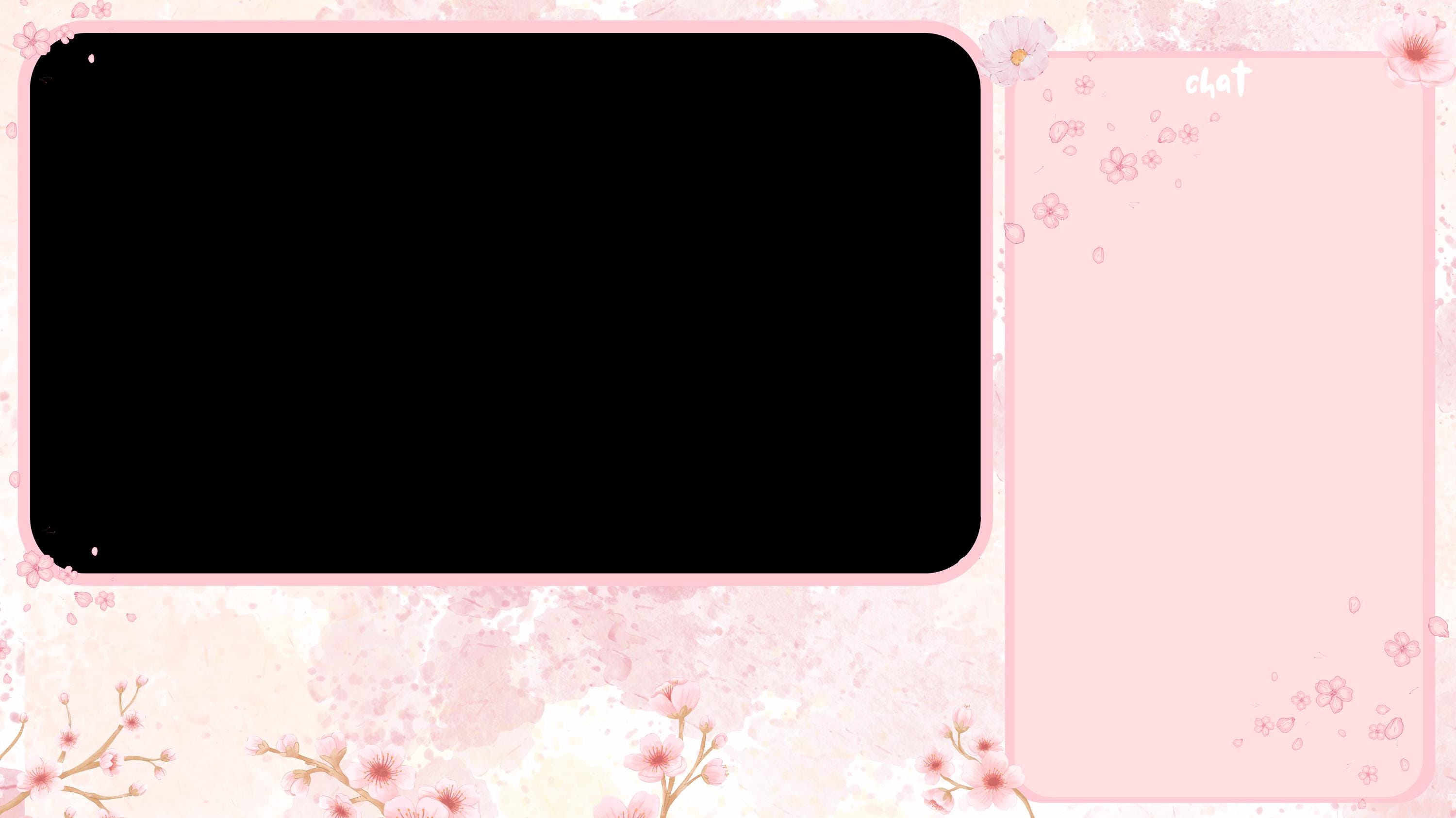 Pink Flower Animated Scenes, Overlays, Alerts, & Banners - Etsy