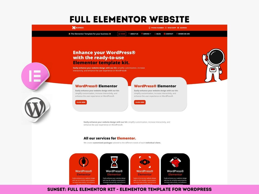 Elementor Pro Template Kit for Business | Wordpress Theme for Local Business | Easy and ...