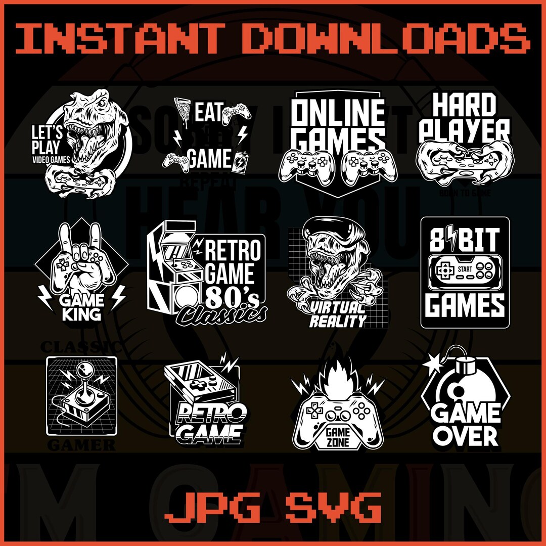 Gaming Svg Bundle, Video Games Svg, Gaming Saying, Controller Svg ...