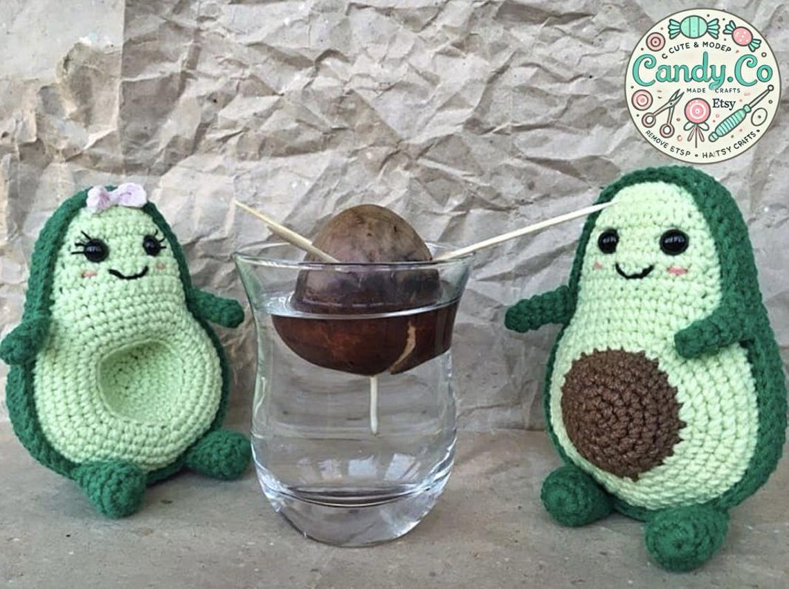 Amigurumi Crochet Avocado Pattern Tutorial PDF Guide - Etsy