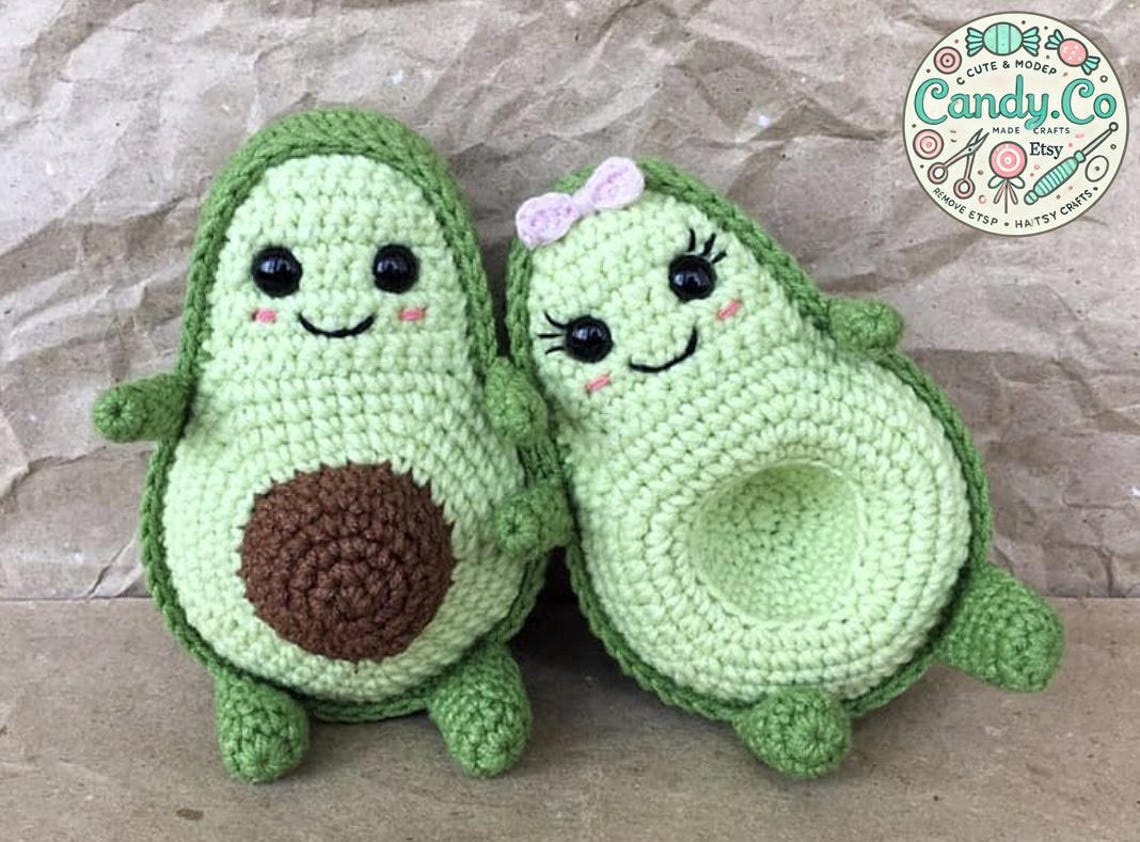 Amigurumi Crochet Avocado Pattern Tutorial PDF Guide - Etsy