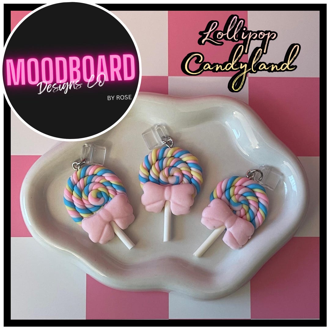 Lollipop Candyland, Ereader Dust Plug Charm, or Keychain - Etsy