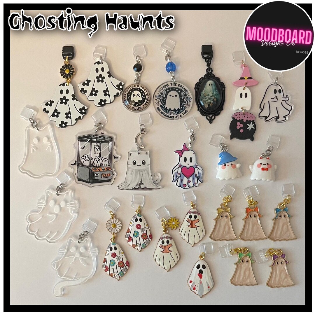 Ghostly Haunts Ereader Dust Plug Charms - Etsy
