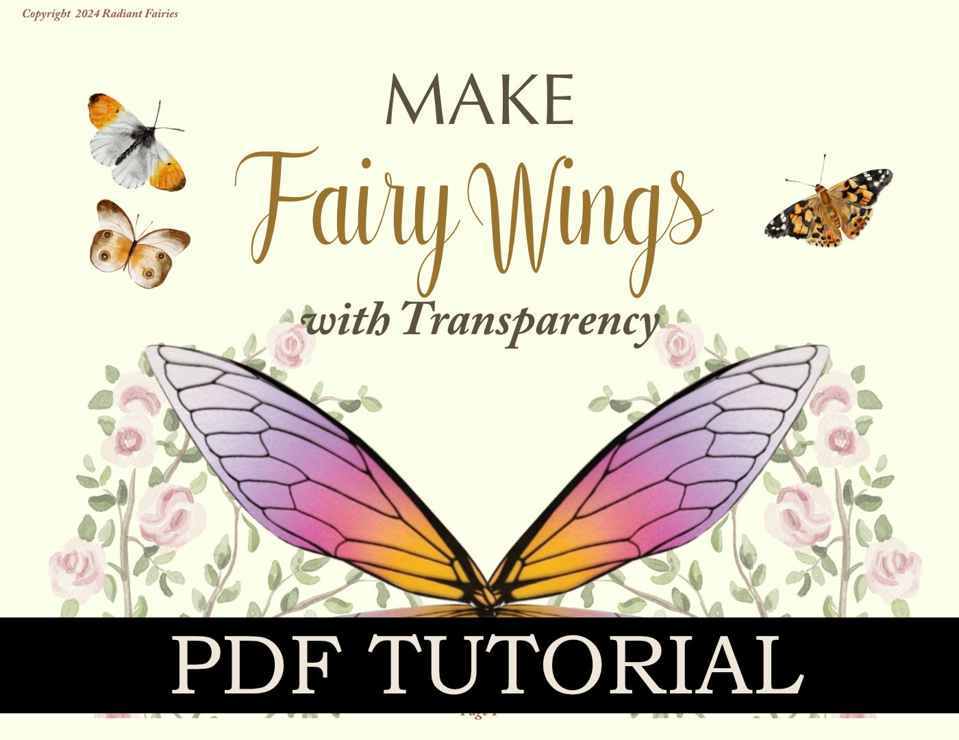 TUTORIAL FAIRY WINGS Transparent for Your One-of-a-kind Creations - Etsy