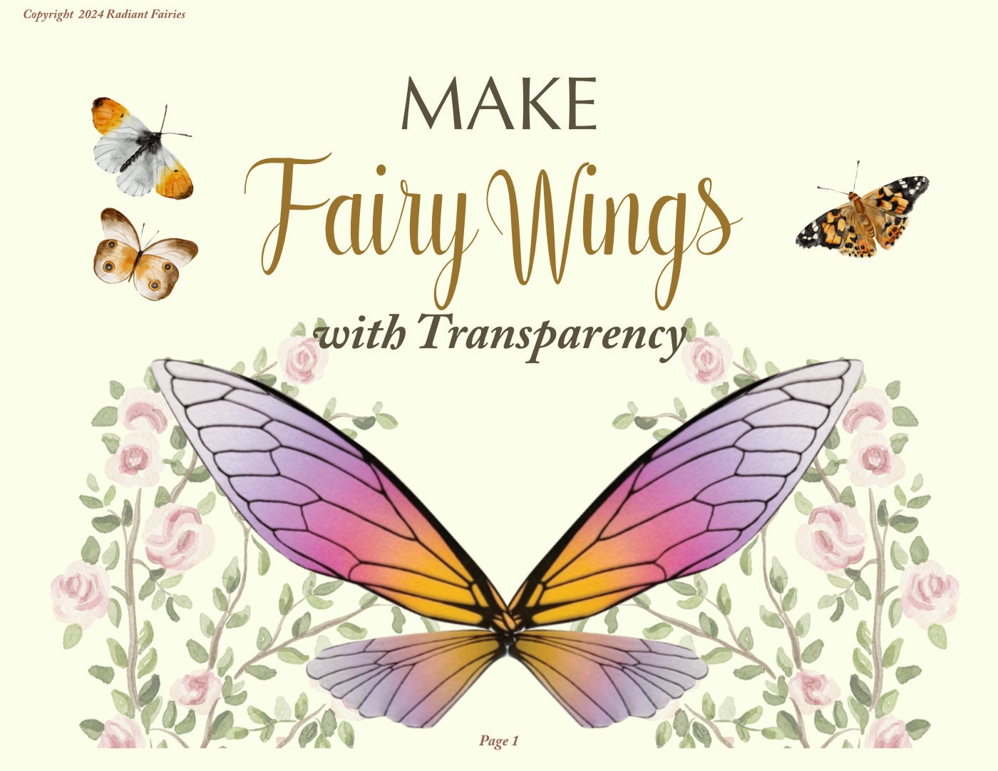 TUTORIAL FAIRY WINGS Transparent for Your One-of-a-kind Creations - Etsy