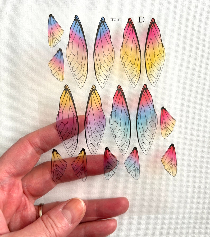 Wings Images on Transparency Film for Fairy Wings and Jewelry-making - Etsy