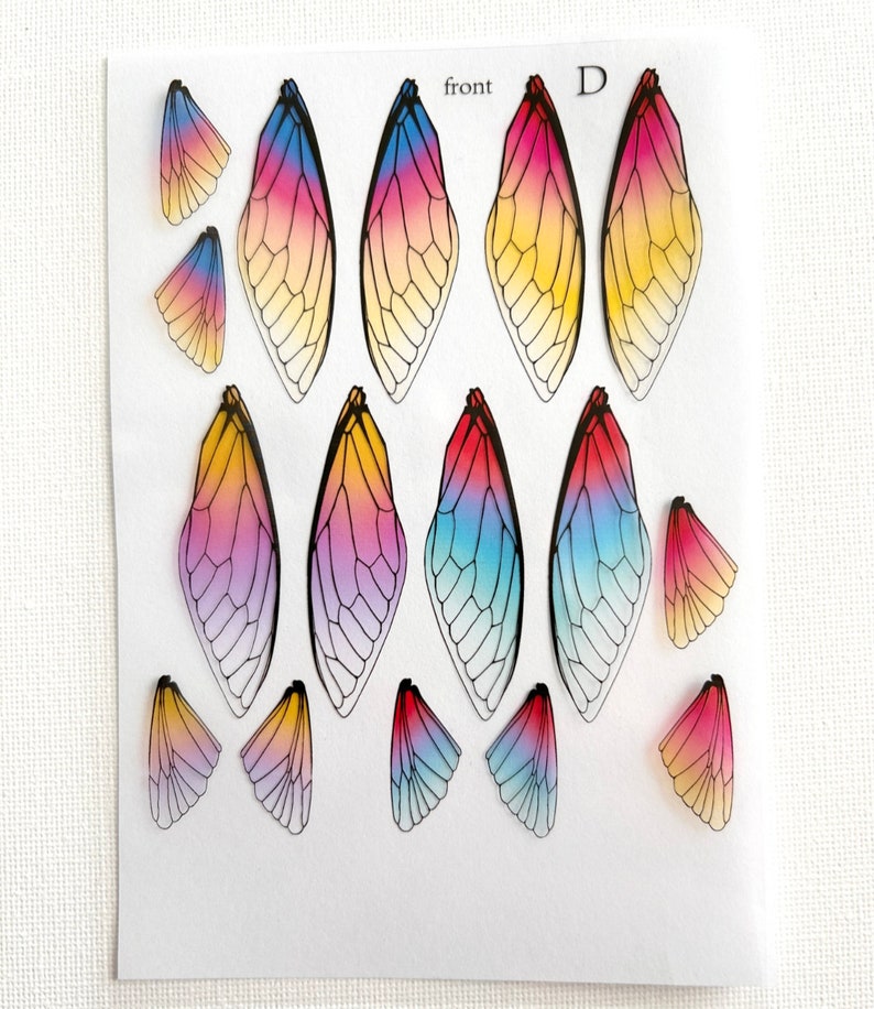 Wings Images on Transparency Film for Fairy Wings and Jewelry-making - Etsy