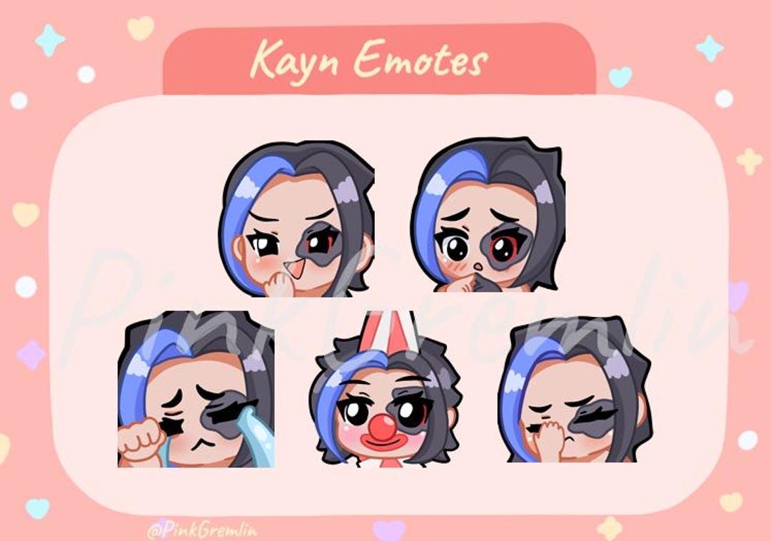 5 Pack LOL Inspired Kayn Emotes for Twitch/discord - Etsy