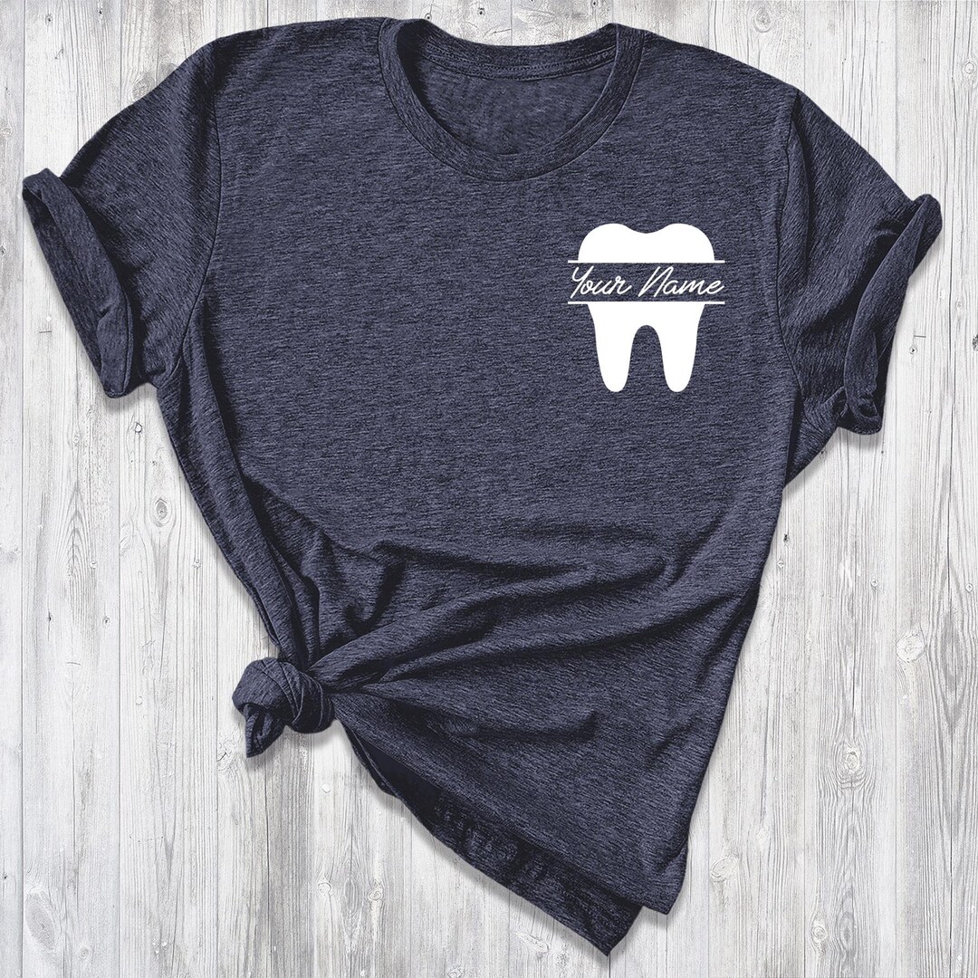 Custom Dentist Shirt: Personalized Tooth Pocket Tee - Etsy