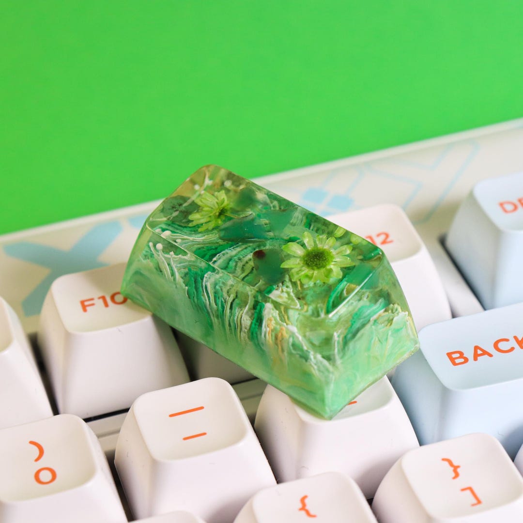 Artisan Backspace Keyboard Key Caps (2U) – Handcrafted Resin Keycap ...