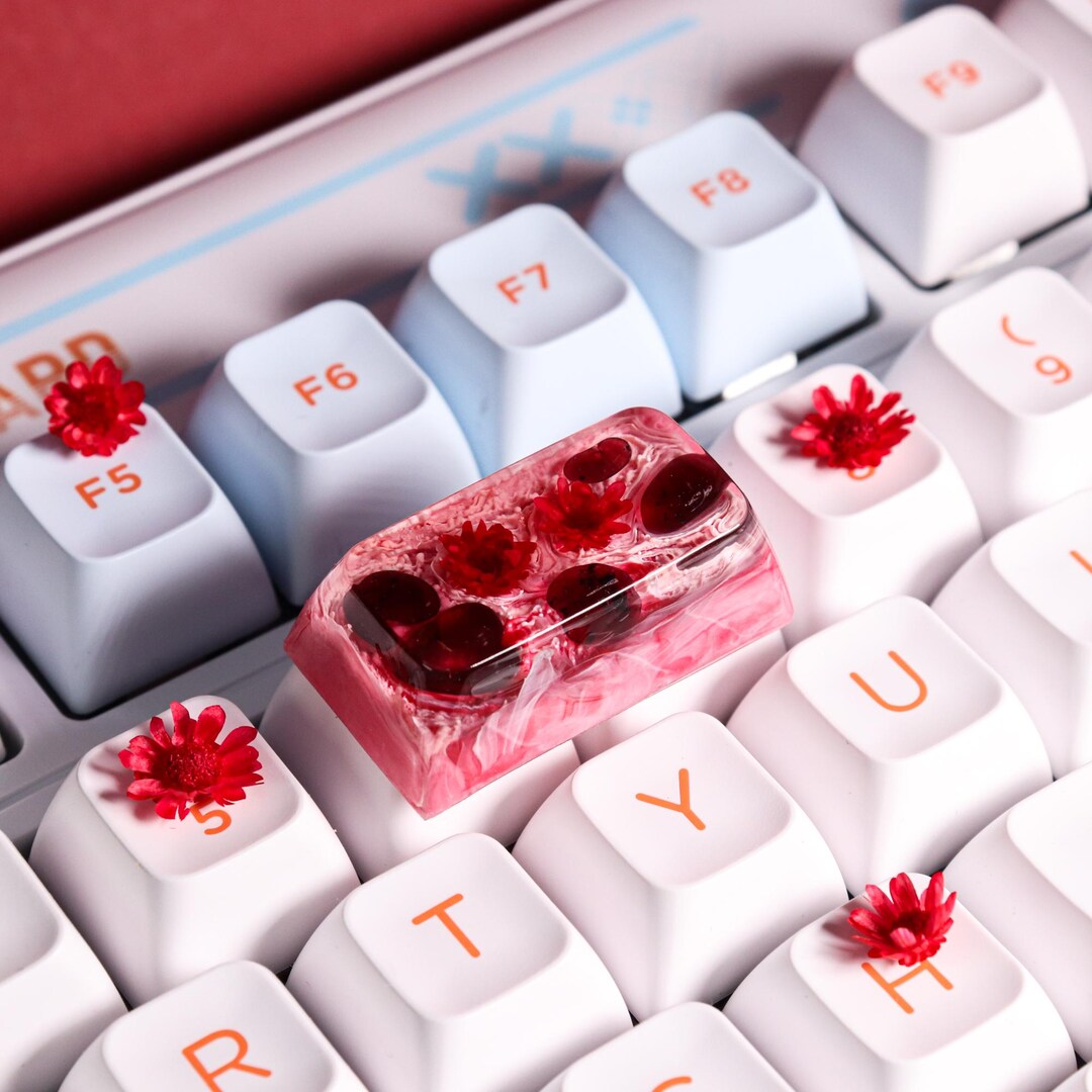 Artisan Capslock - Mechanical Keyboard Keys With Garnet Gemstone ...
